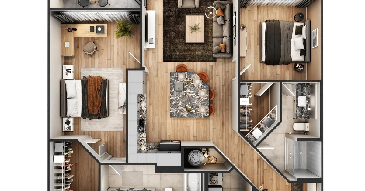 Unit 8761-204 - B1 -2x2 | Asbury